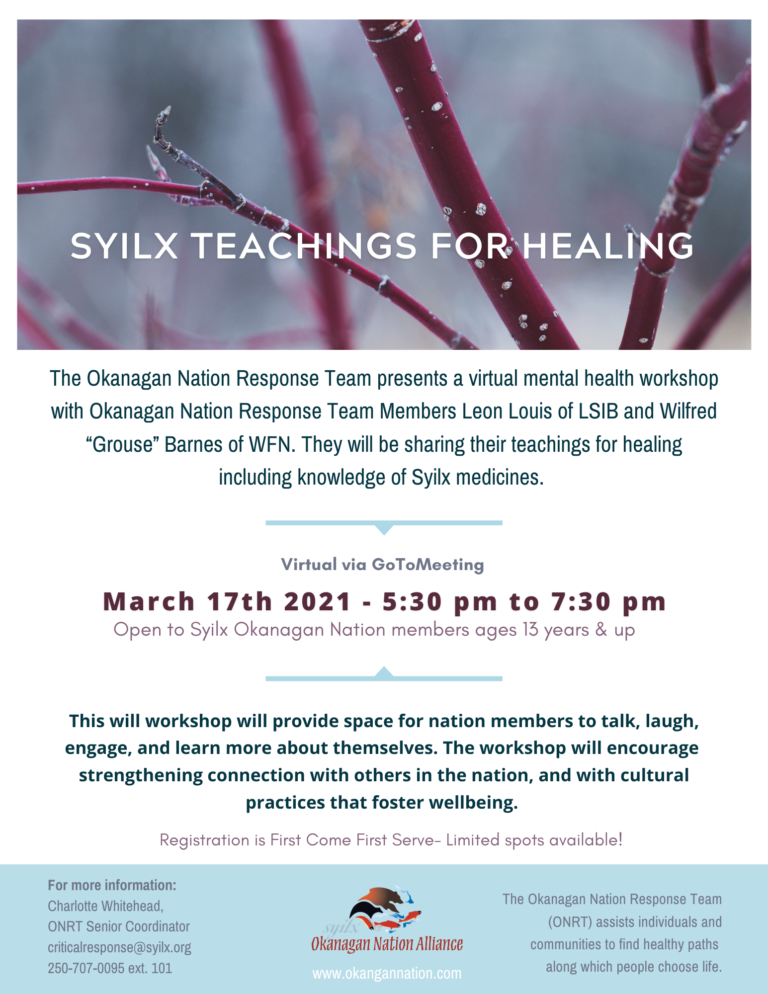 Syilx Teachings for Healing – Okanagan Nation Alliance