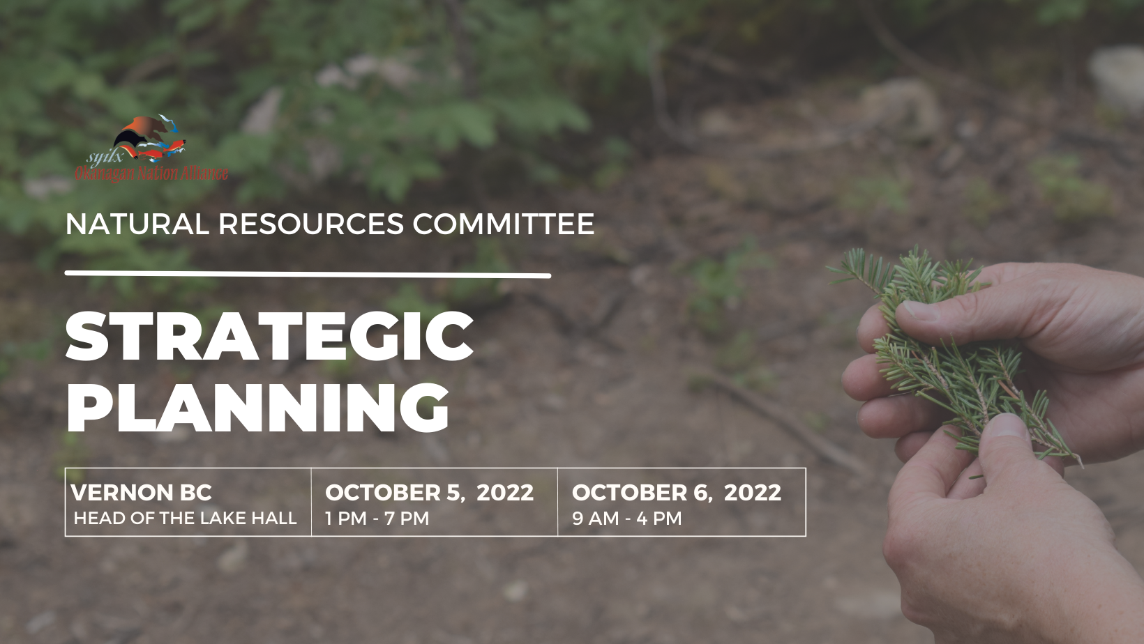 Natural Resources Committee Strategic Planning – Okanagan Nation Alliance